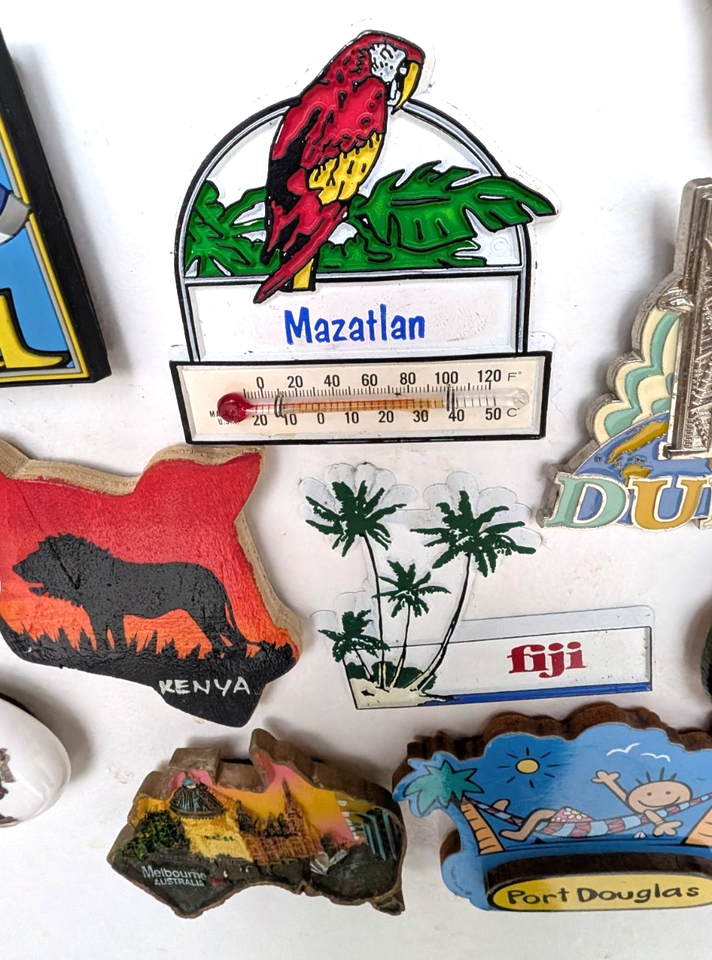 Assorted Souvenir Travel Destination Fridge Magnets over 25 world ...