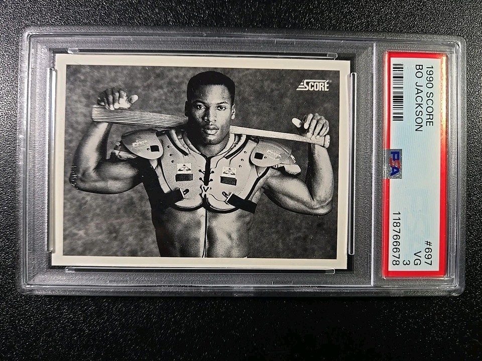 PSA 3 1990 Score Bo Jackson Bo Knows MLB Card #697 | eBay