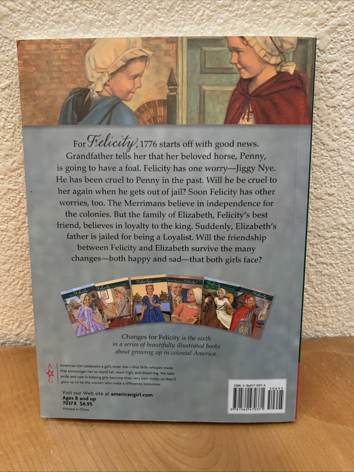 Lot of 6 American Girl Felicity: Complete Book Set Series 1 2 3 4 5 6 ...