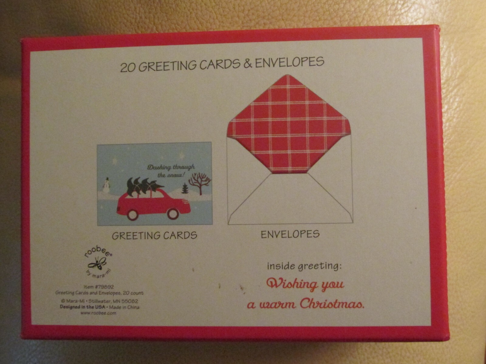 roobee by mara-mi - Boxed Christmas Cards w/Envelopes - 3 1/2 X 5" Set of 20-NIB | eBay