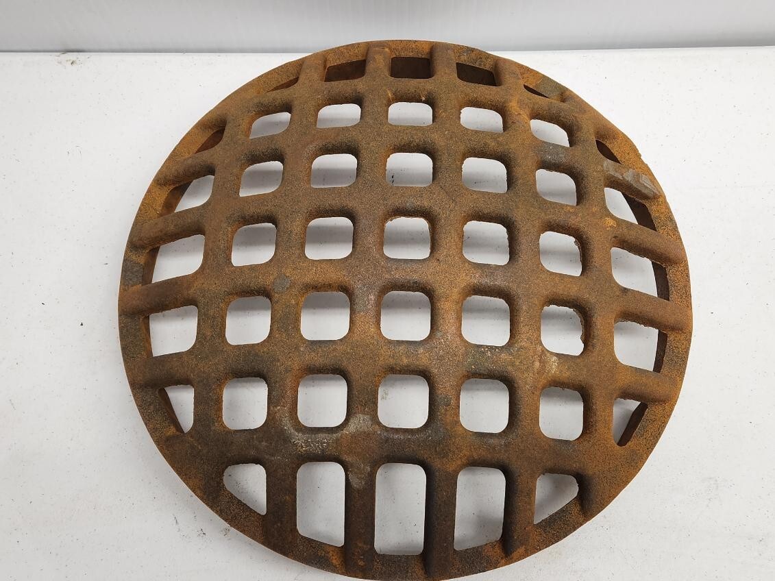 15" Pipe Catch Basin Cast Iron Atrium Beehive Grate | eBay