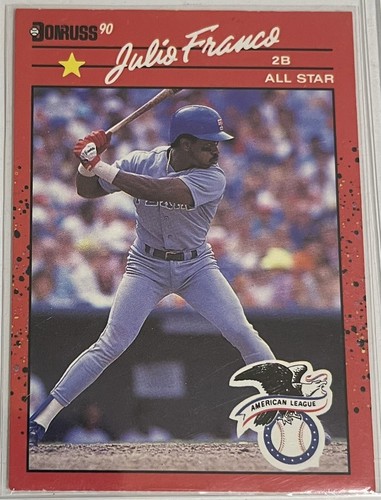 Julio Franco 1990 Donruss #701 (raw)(6 error card) | eBay
