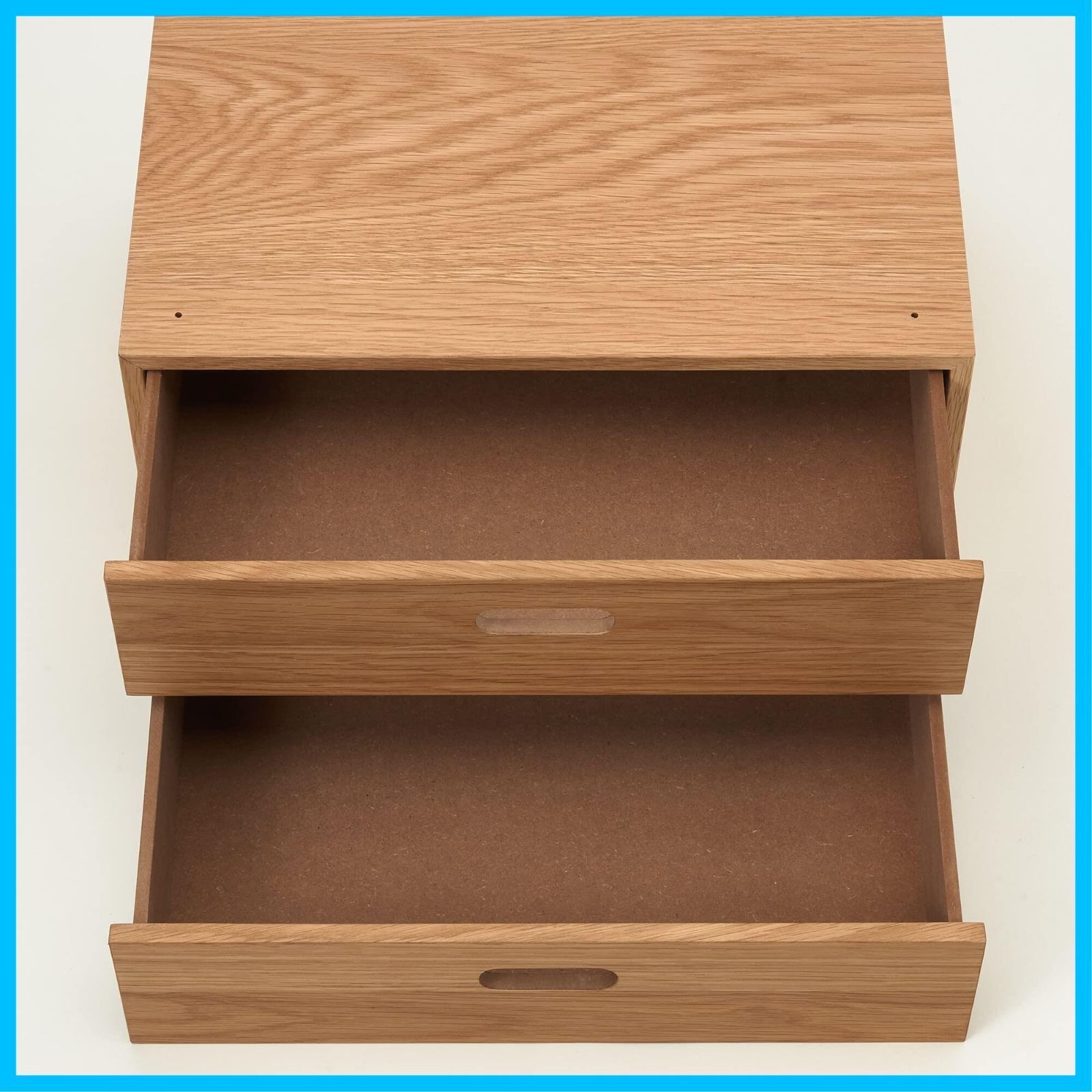 Muji Stucking chest oak half drawer 2-drawers W37 x D28 x H18.5cm Japan ...