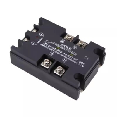 GOLD Solid-state Relay Two-phase SA2-4060D DC Controlled AC 60A | eBay