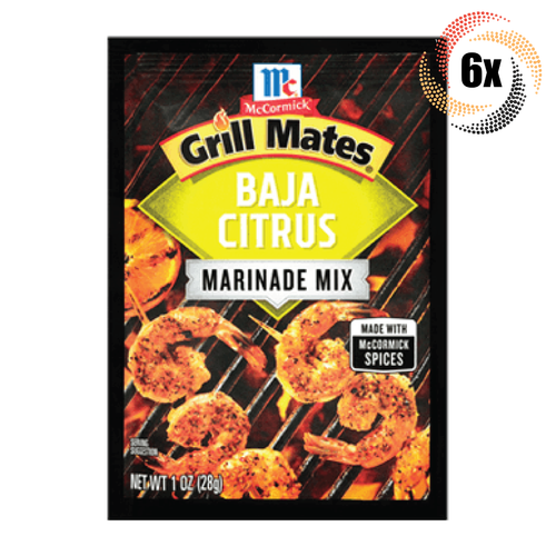 6x Packets McCormick Grill Mates Baja Citrus Flavor Marinade Seasoning ...