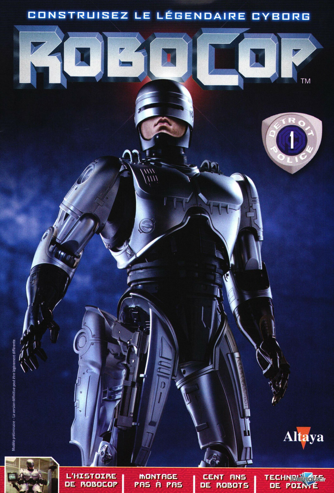 CONSTRUISEZ ROBOCOP 62 cm / ALTAYA N°1 NEUF / PIECES DE LA MAQUETTE ...