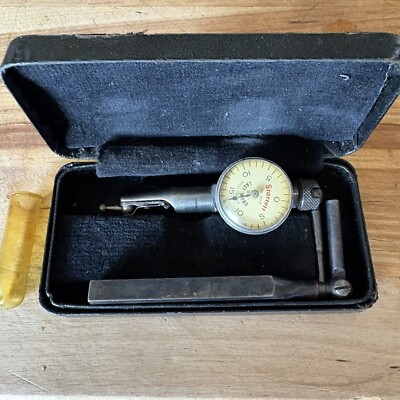 Vintage Starrett 711-F Last Word Indicator Machinist Tool .0001" w/Case ...