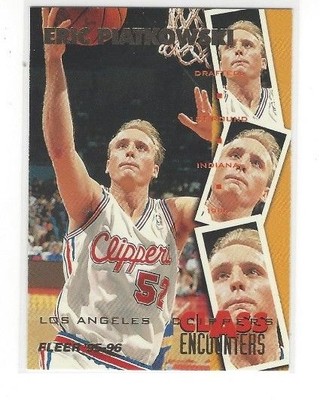 1995-96 FLEER BASKETBALL CLASS ENCOUNTERS ERIC PIATKOWSKI #13 OF 40 LA ...