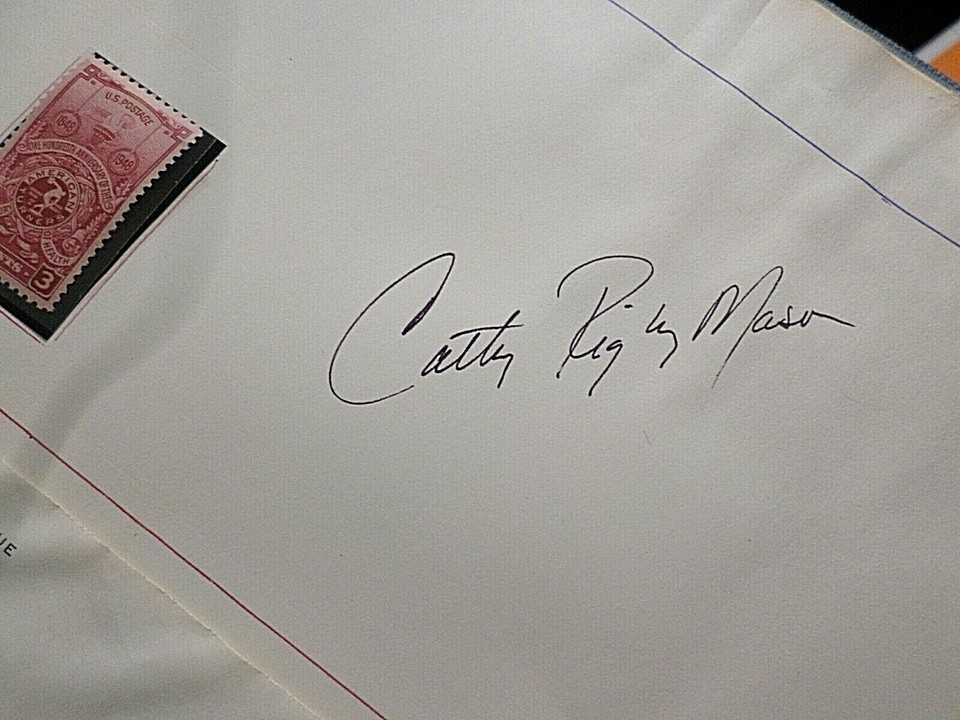 Cathy Rigby Autograph April 1979 + 1848-1948 Stamp/FDC 100 Year ...