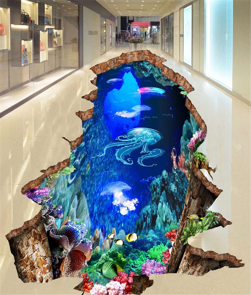 Definite Fairy Water 3D Floor Mural Photo Flooring Wallpaper Home Print ...