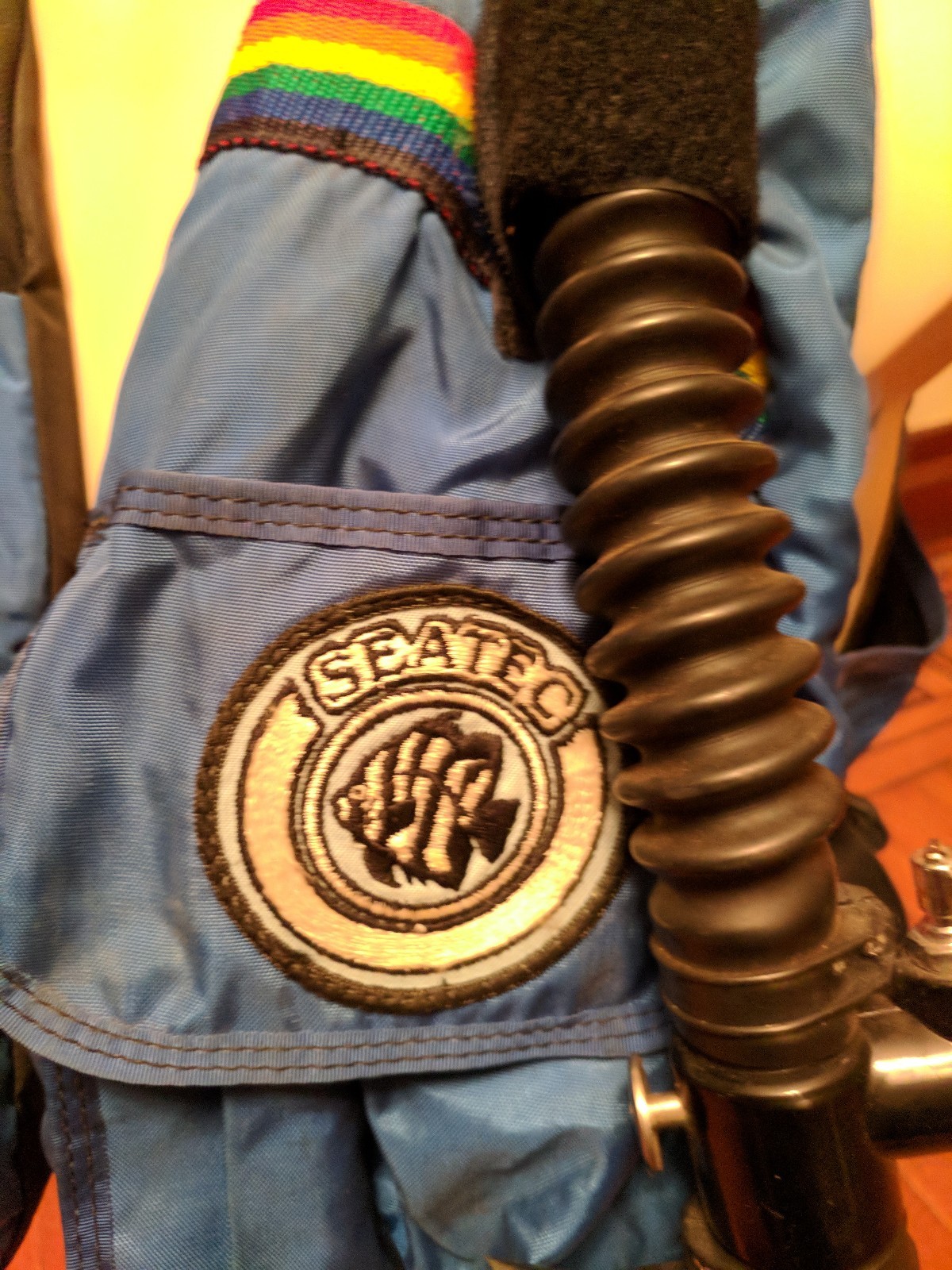 SeaTec Scuba Vest BCD Blue Black Rainbow Dive Buoyancy Compensators CO2 ...