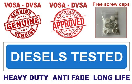 MOT / MOT SIGNS / MOT SIGN PACK / HEAVY DUTY VOSA DVSA DIESELS TESTED ...