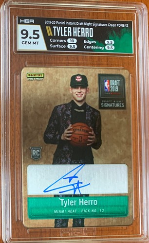 Tyler Herro Draft Night Signatures 2/10 HGA Graded 9.5 | eBay