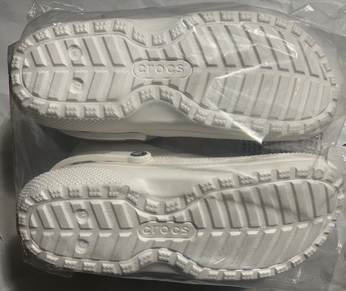 Crocs Unisex Classic Lined Neo Puff Fuzzy Winter Boots Snow, White ...