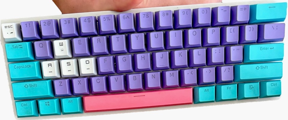 Razor Huntsman Mini gaming keyboard With Multi Key Caps & Purple ...