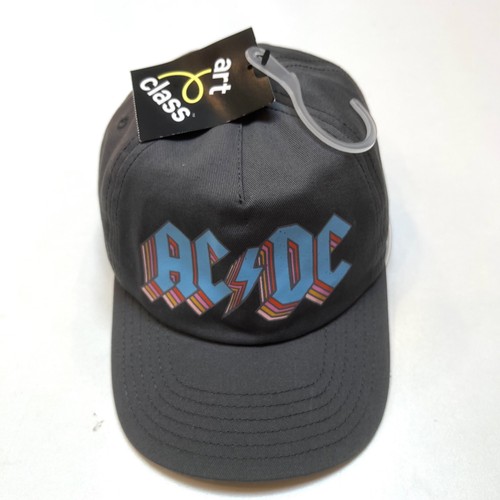AC/DC Cap Hat Unisex Gray Hard Rock Band Angus Young Snapback | eBay