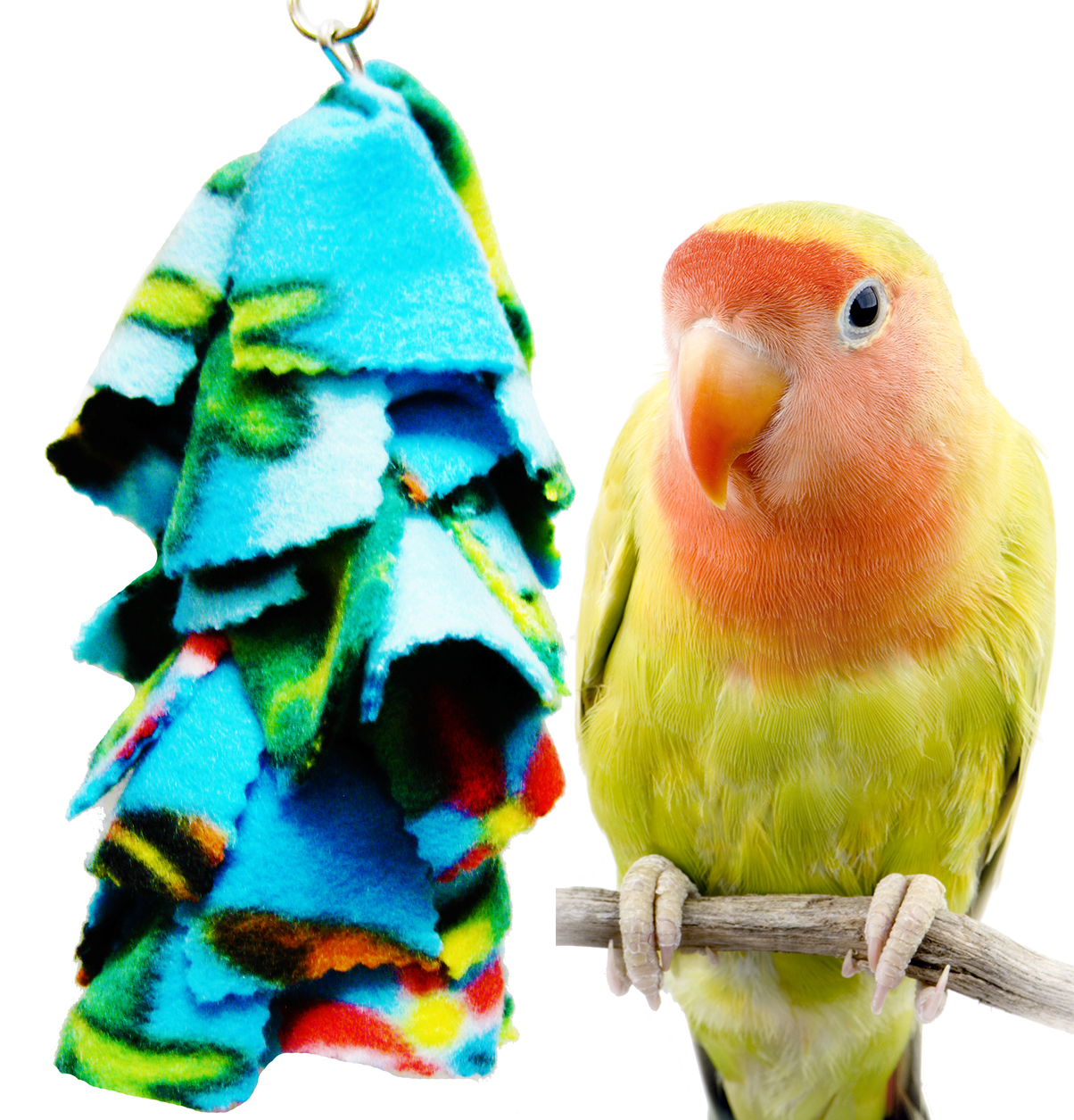 1556 Small Fluff Bird Toys parrot toy cages parakeet cockatiel cozzy ...