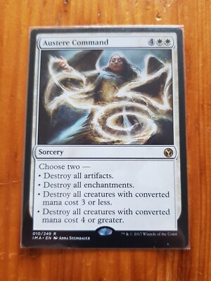 1x MTG Magic The Gathering TCG Austere Command Rare - Iconic Masters ...