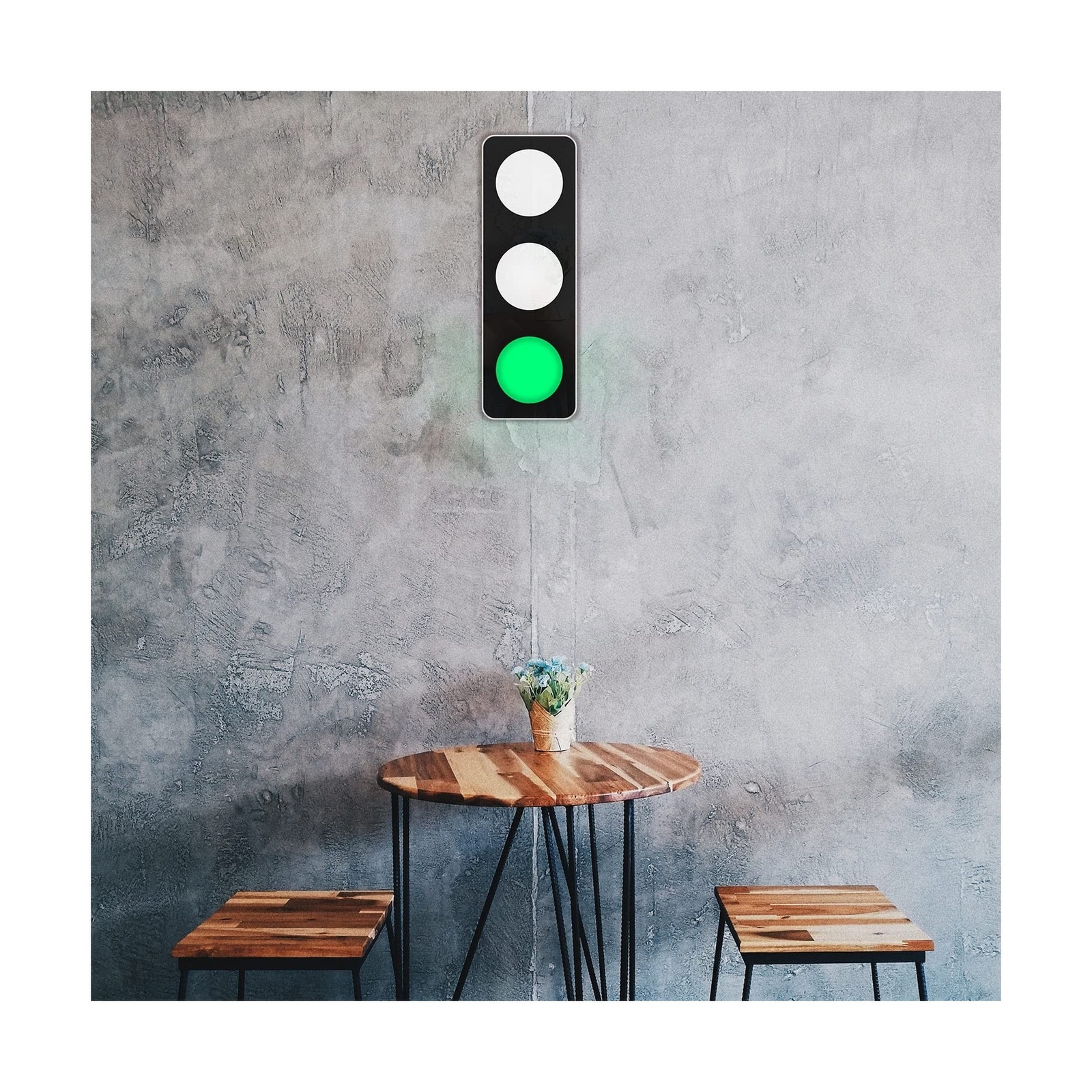 BBMI Remote Control Traffic Light, Red Yellow Green LED Wall Lamp ...