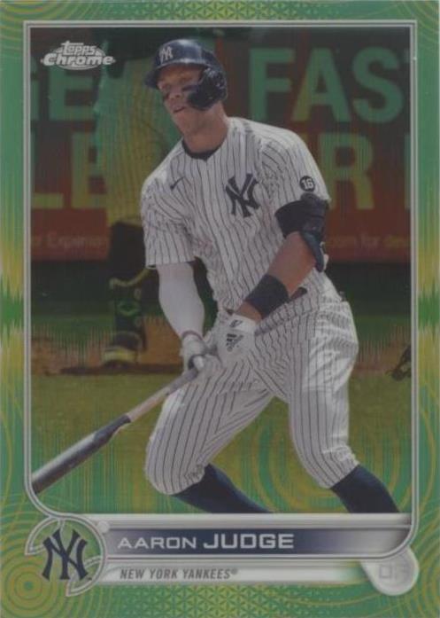 2022 Topps Chrome Sonic - Aaron Judge #99 Green & Yellow Sonic Pulse ...