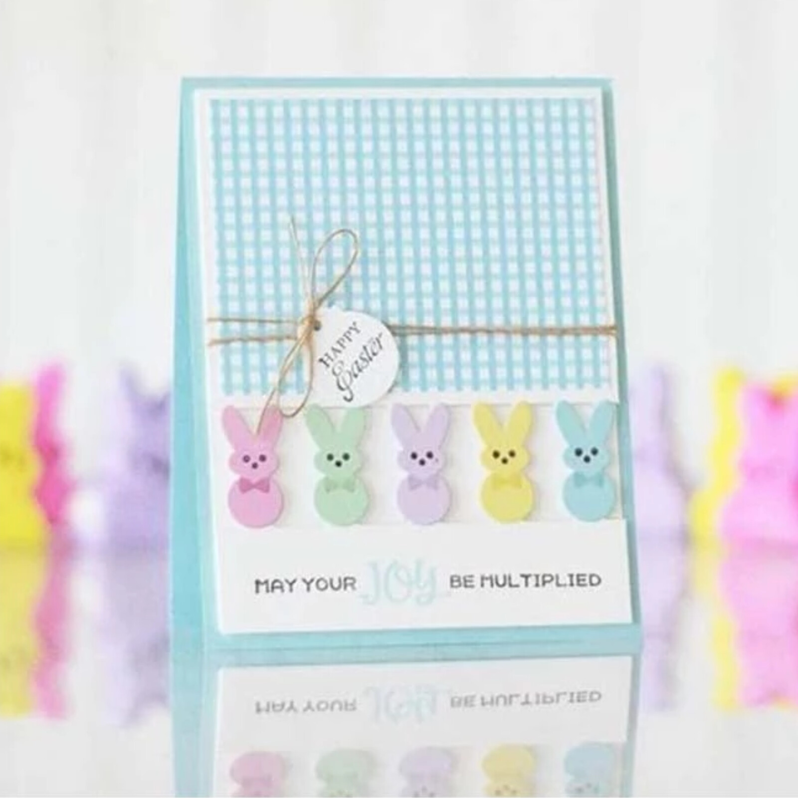 Mini Peeps Border w Layering Bunnies Cutting Dies – Easter Spring Bow ...