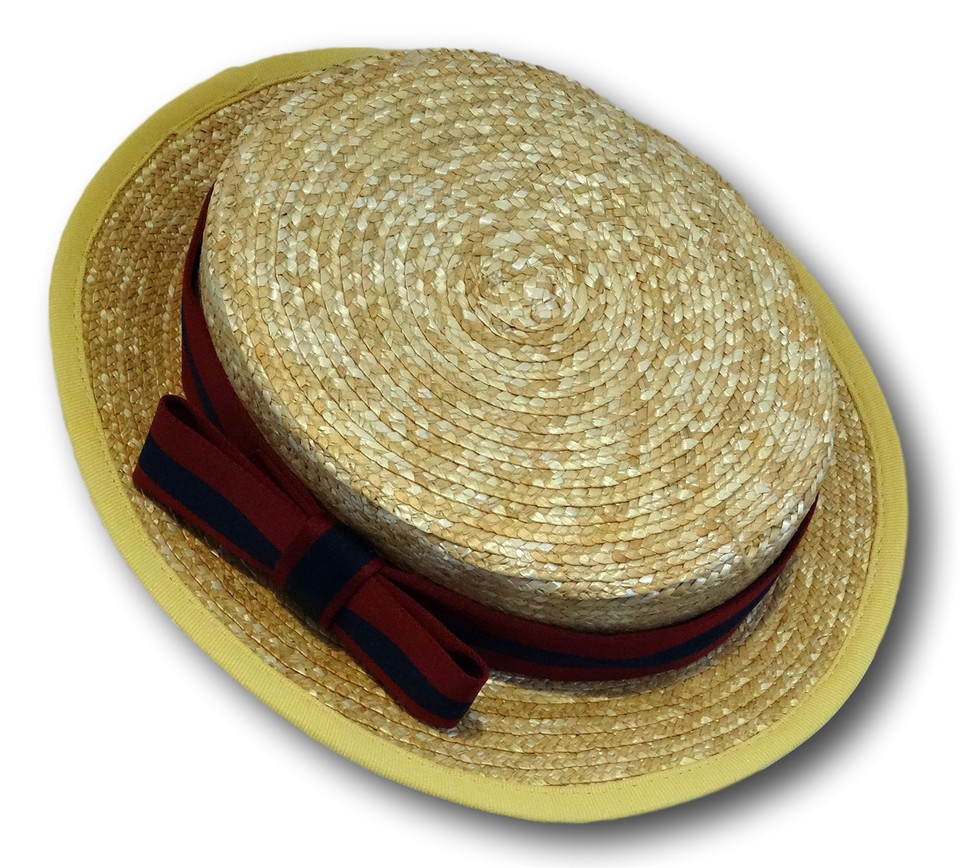 Traditional School Uniform Straw Boater & Hand Made Boater Band - 3 ...