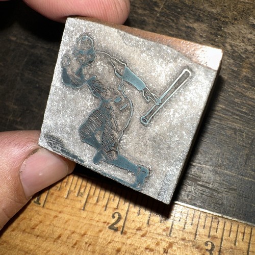 Printing Block ( Baseball Player Hitting Baseball ) | eBay