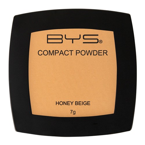BYS 7g Compact Powder Honey Beige Women Face Makeup Light Coverage ...