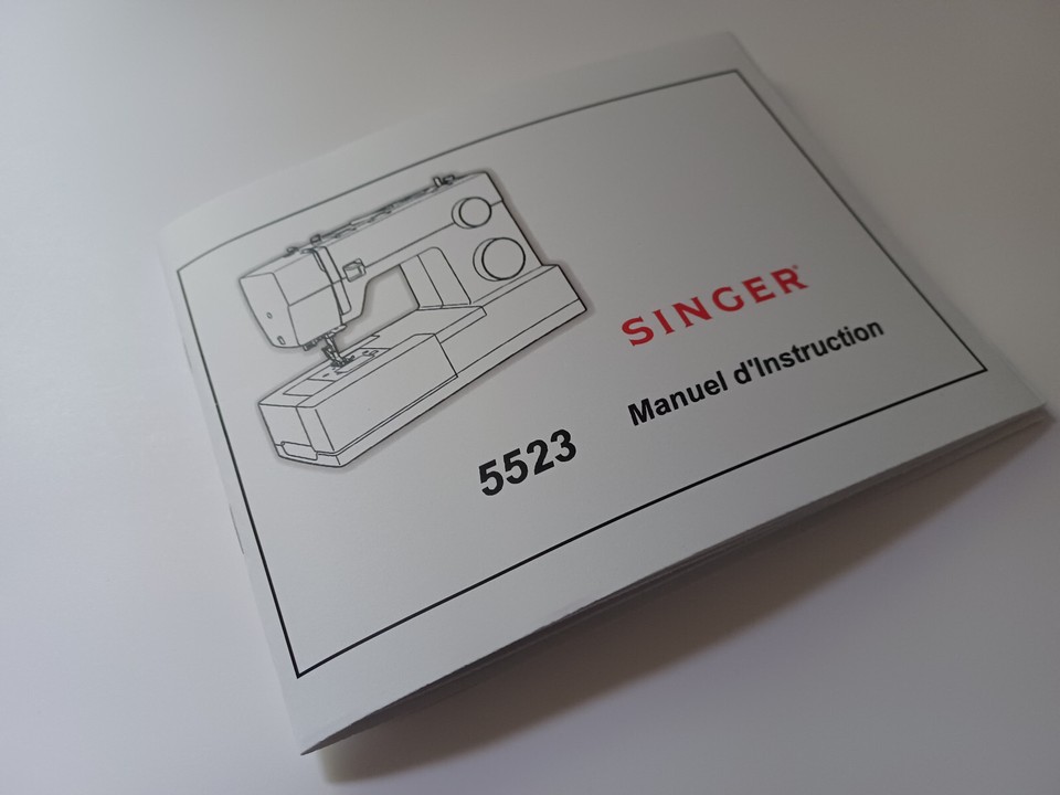 Singer 5523 Sewing Machine Owners Manual French Language Reproduction ...
