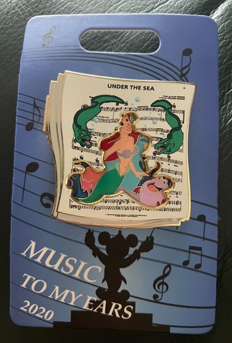 Disney Cast Member Music to My Ears LE 800 Hinged Pin Ariel Little ...