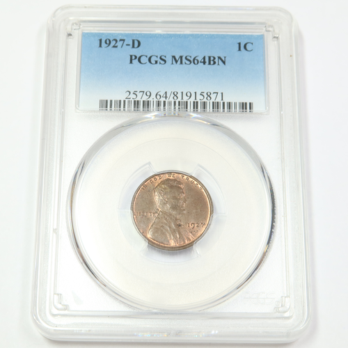 1927 D PCGS MS64 BN | Lincoln Wheat Penny Cent - 1c US Coin #43751A | eBay