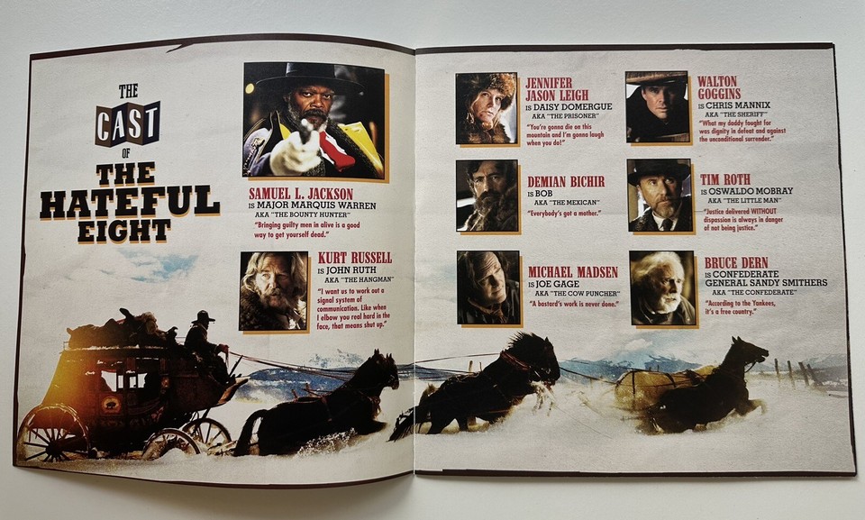 The Hateful Eight 8 70MM Roadshow Program Book Quentin Tarantino Kurt ...
