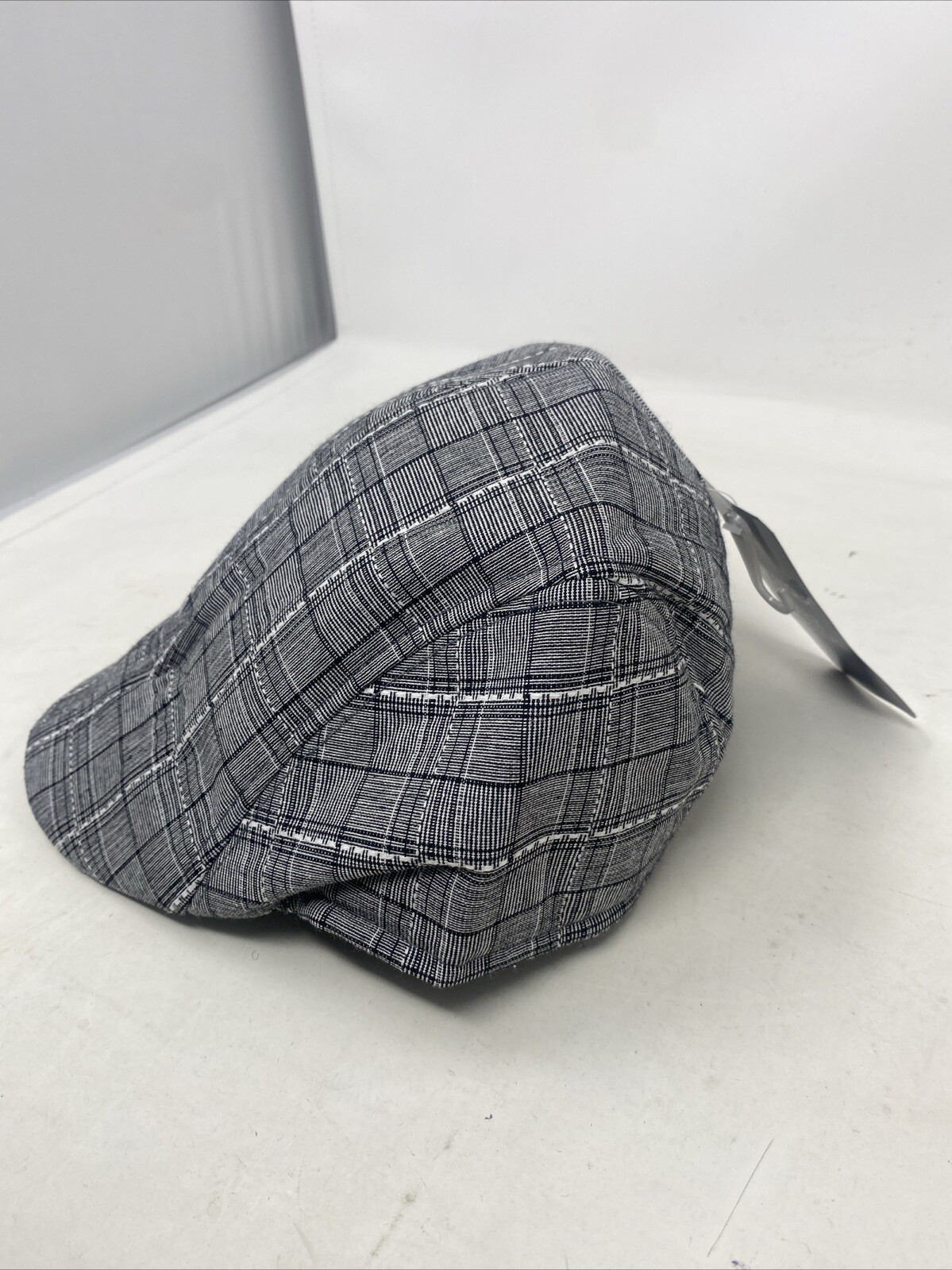 Baker Boy Hat Baseball Cap Stinger Size Uk 58 100% Cotton Grey /Black ...
