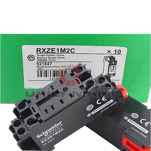 10PCS New Schneider Telemecanique RXZE1M2C Relay Socket DIN Rail Screw ...