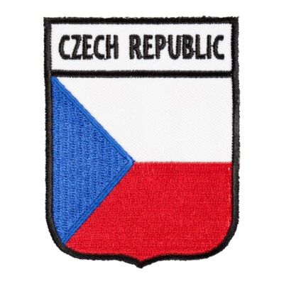 Czech Republic Flag Shield Patch, European Country Flag Patches | eBay