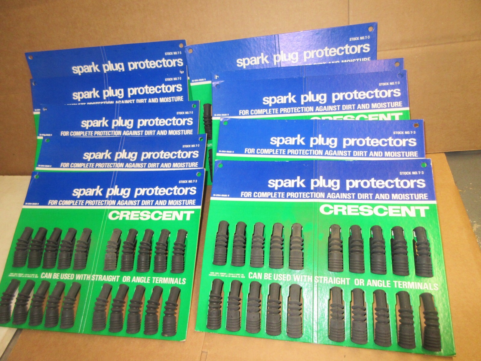 Wholesale lot 200 pieces Carol Cable spark plug protectors 20 per card ...