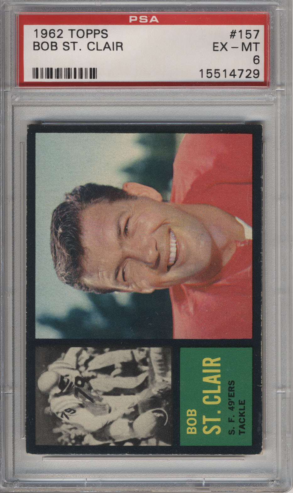 1962 Topps Football cards Each graded 6 to 7 by PSA Select your choice ...