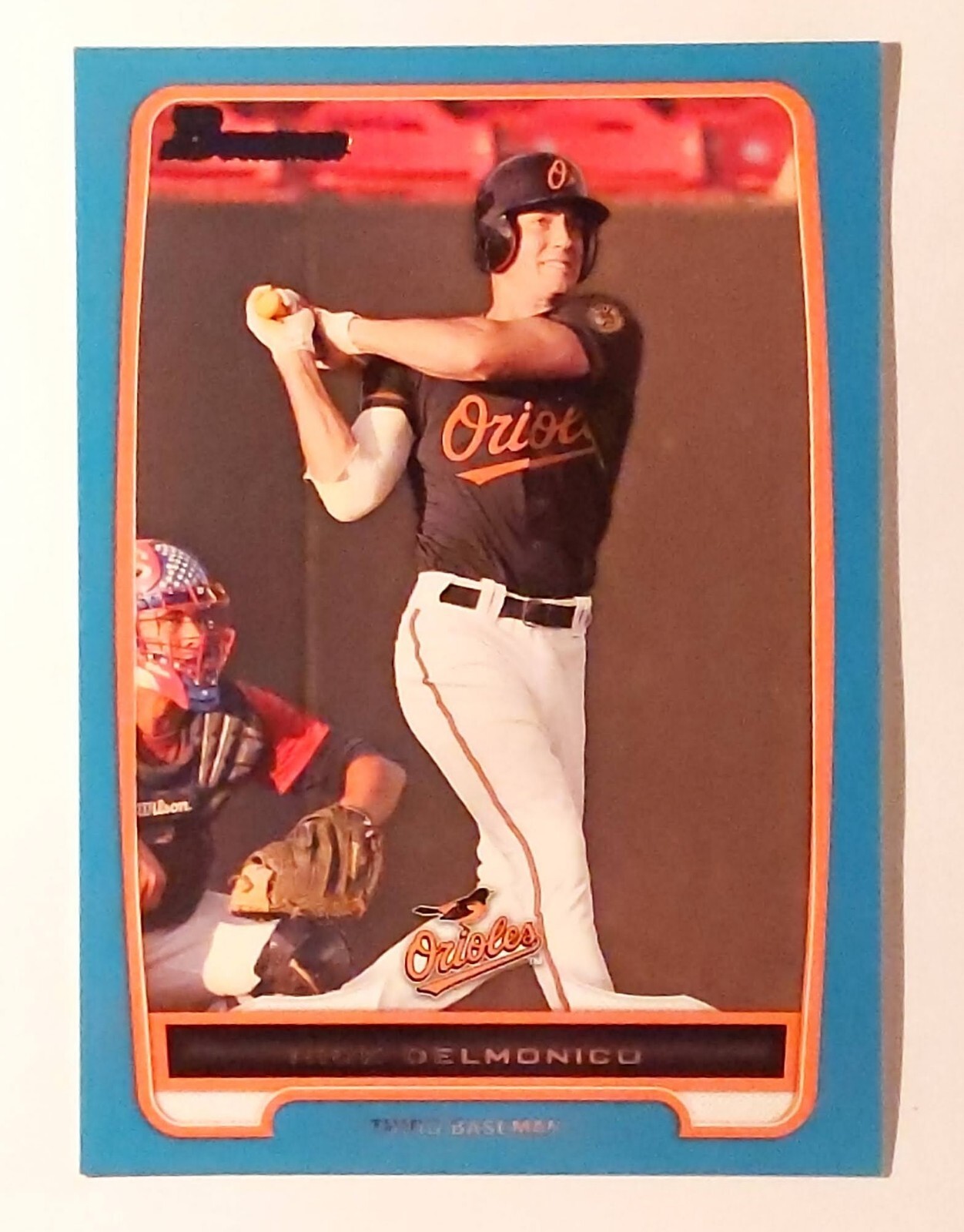 2012 Bowman Nick Delmonico /500 Sky Blue Parallel #BP92 Orioles ...