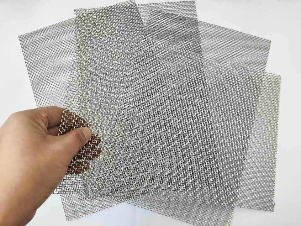 304 Stainless Steel Mesh 10 Mesh, 0.7mm Wire Dia, 4 Pack 12x8 Inch ...