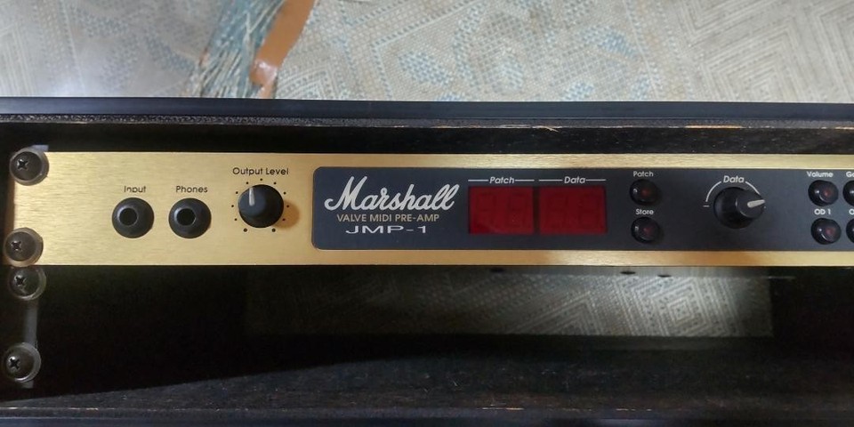 Marshall JMP-1 Valve MIDI Pre-Amp Guitar Effect Rack Tested 100V w ...