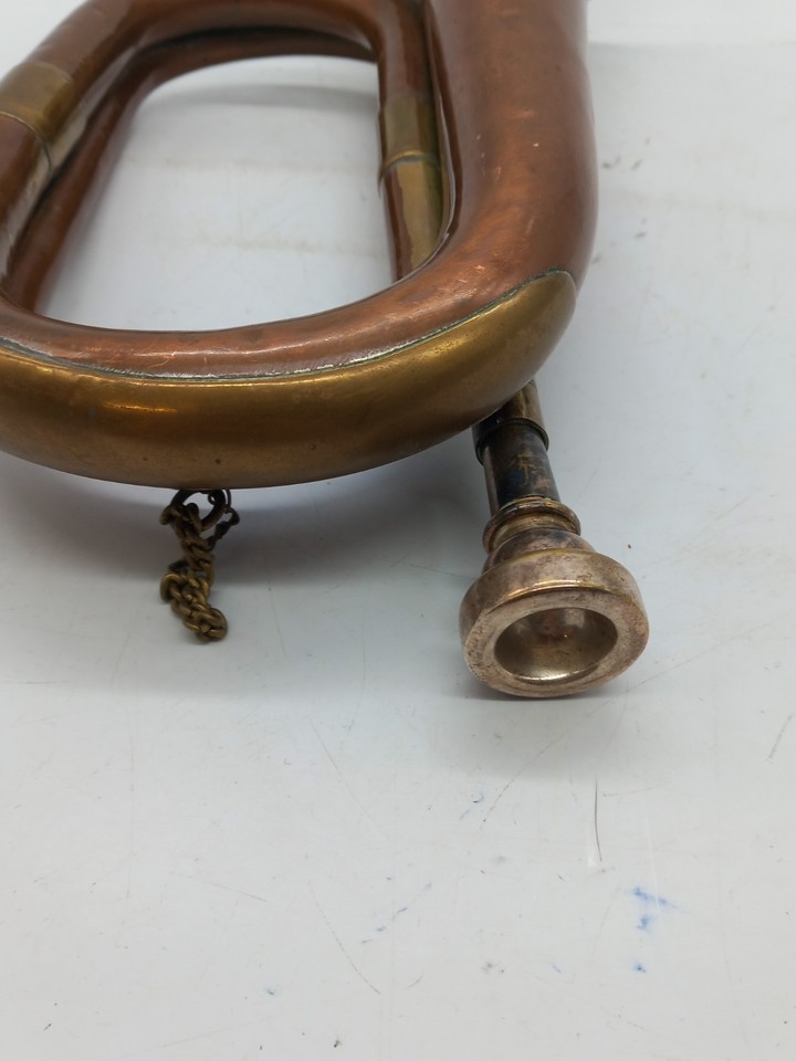 Antique Copper & Brass Military Bugle Army Marine Instrument Music ...