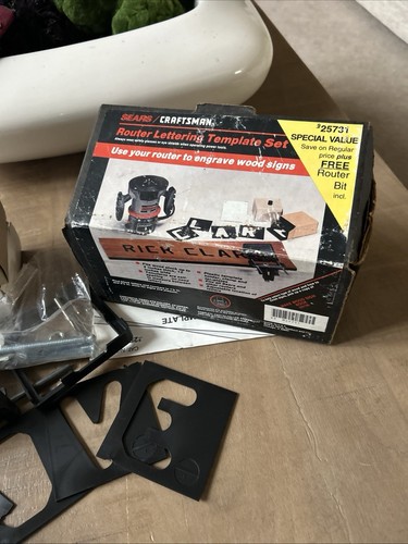 Sears Craftsman Router Lettering Template For WOODWORKING | eBay