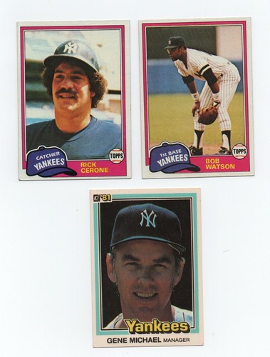 NEW YORK YANKEES TOPPS & DONRUSS 1981 lot | eBay