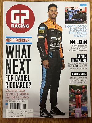 GP Racing Magazine September 2022 What Next For Daniel Ricciardo | eBay