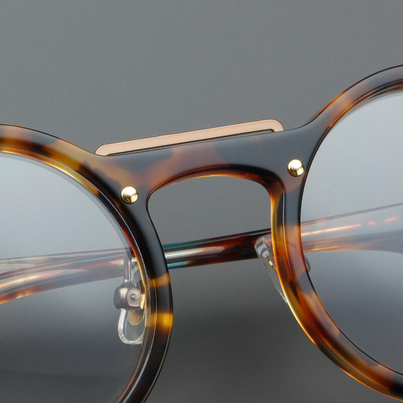 Luxury Acetate Retro Round Eyeglass frames Women Men Unisex Personality ...