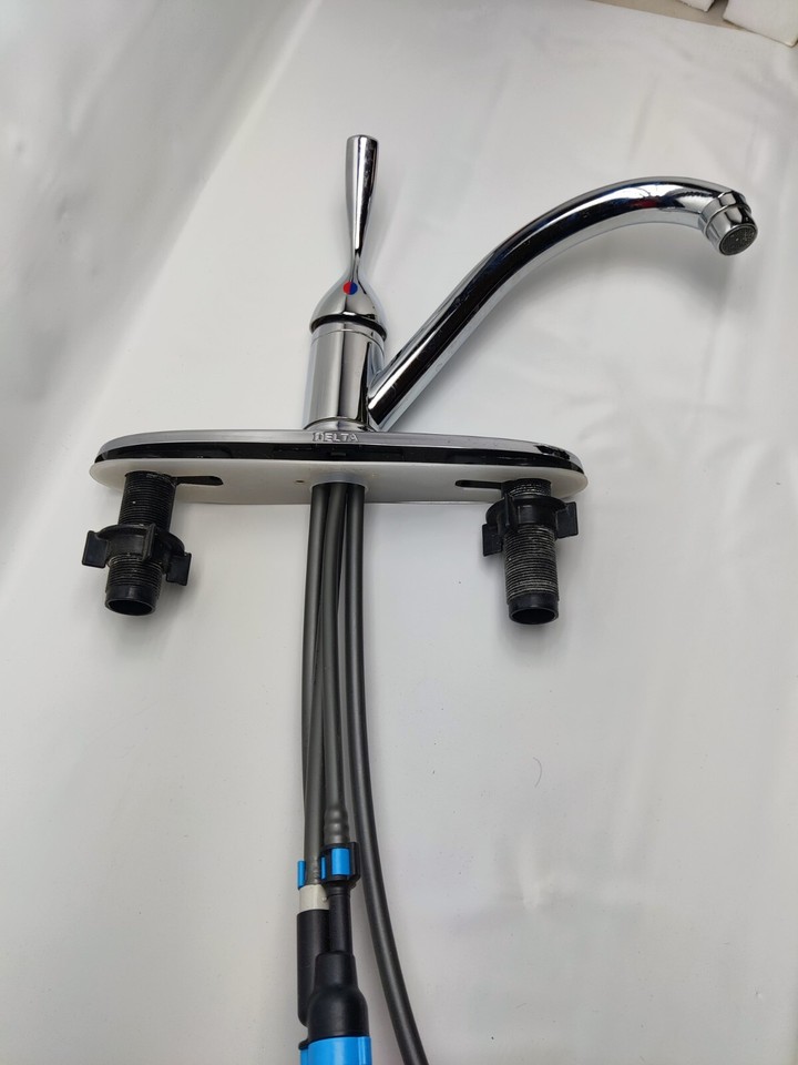 Delta 100-DST Single Handle Kitchen Faucet Chrome | eBay