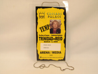 A8 Vintage Original Boxing All Access ID Pass 2000 Trinidad VS Reid ...