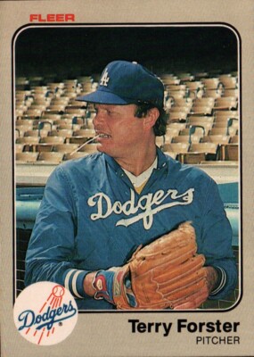 1983 Fleer Baseball #205 - Terry Forster - Los Angeles Dodgers 83-944 ...