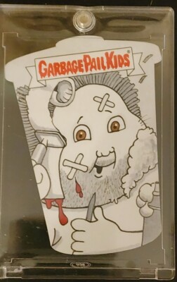 Garbage Pail Kids GPK Trashcan SKETCH Card SHORNED SEAN HY GENE Matt ...