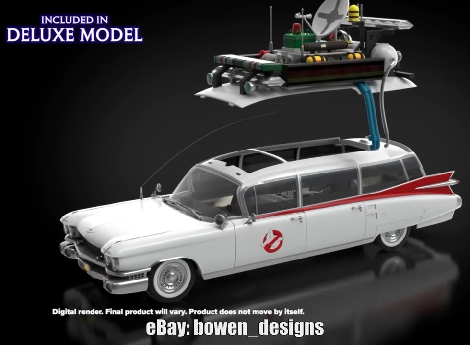 Pulse Haslab Ghostbusters Deluxe Ecto 1 Plasma Ectomobile Car Replica ...